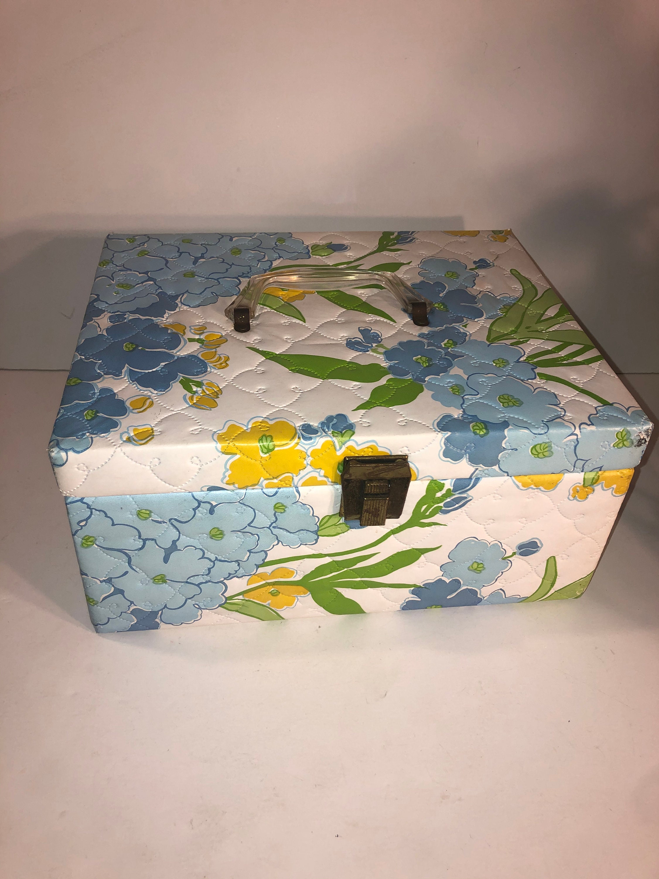 Floral Vinyl Sewing Box Full of Notions - Etsy