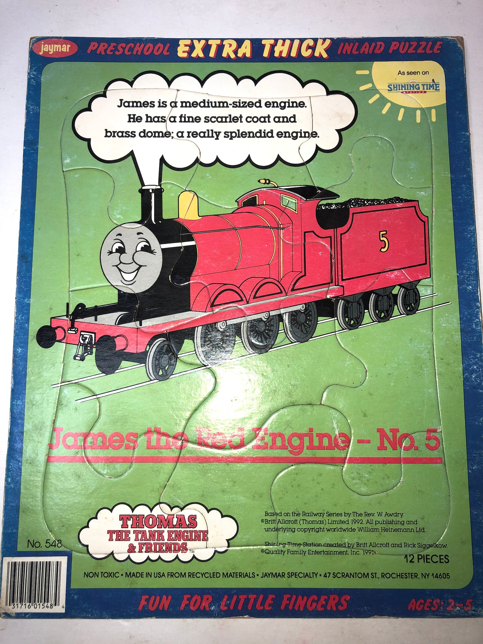 Thomas the Tank Engine Frame Tray Puzzle - Etsy
