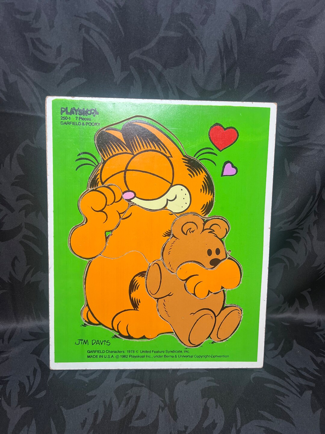 Garfield and Pooky Frame Tray Puzzle - Etsy