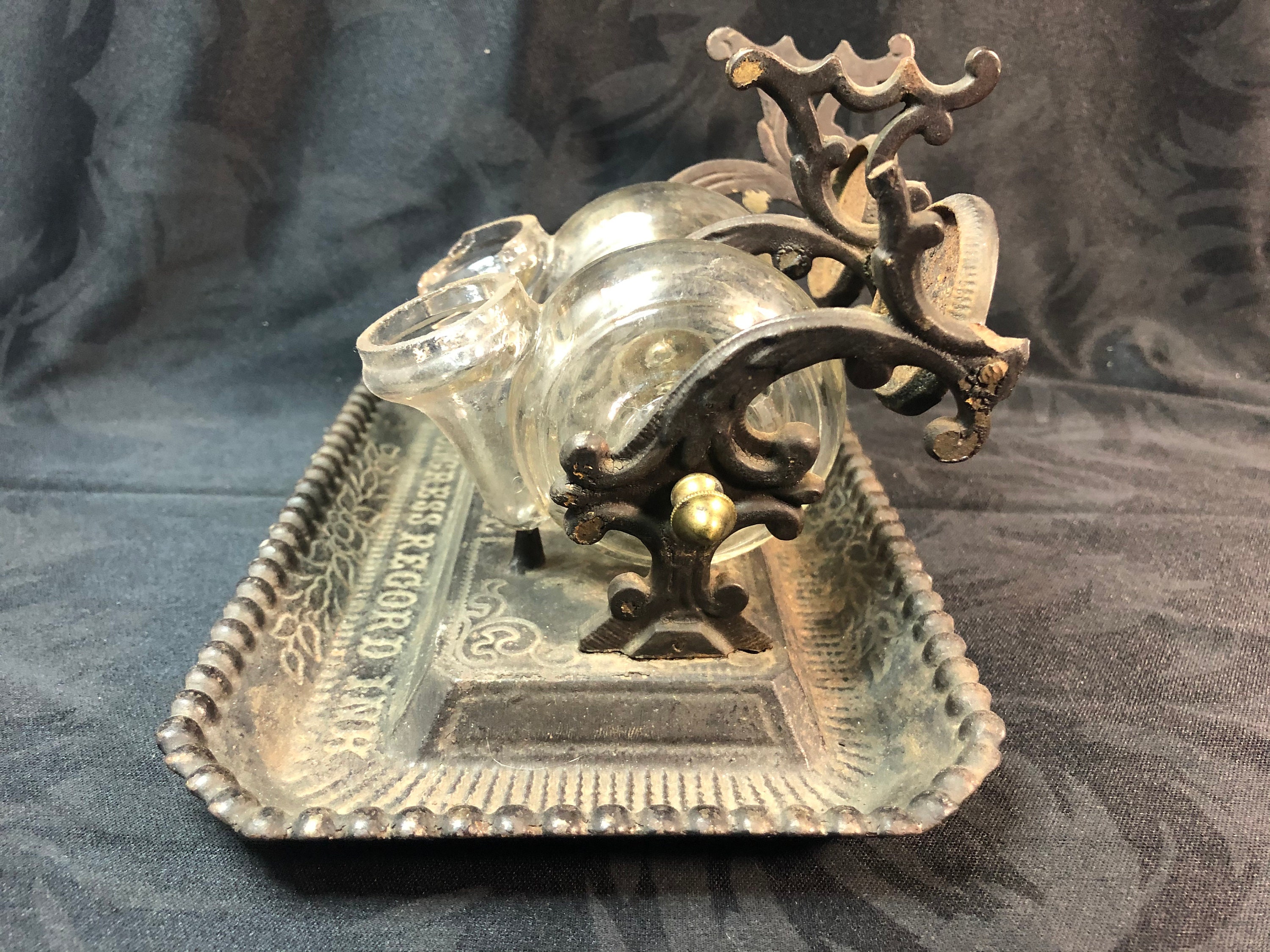 Victorian Cast Iron and Glass Congress Record Double Revolving Snail ...