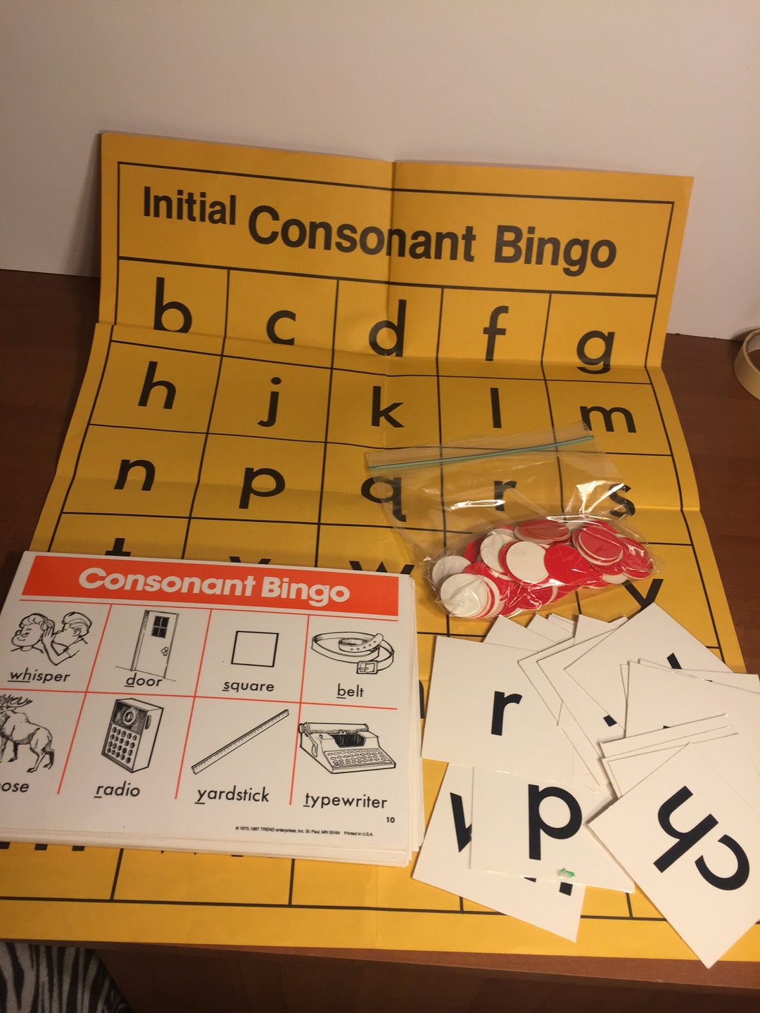 Vintage Initial Consonant Bingo - Etsy