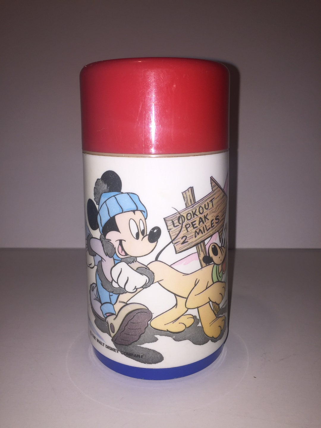 Vintage Mickey Mouse and Pluto Aladdin Thermos - Etsy