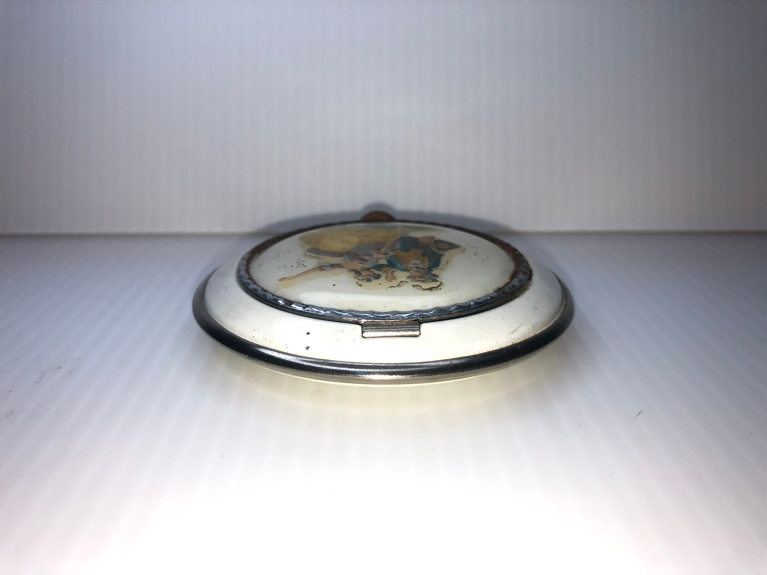 Enamel Victorian Couple Powder Compact - Etsy