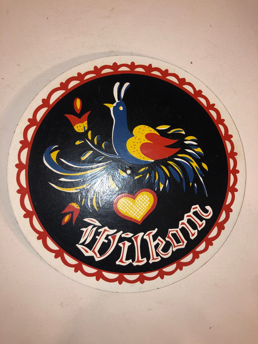 Pennsylvania Dutch Hex Sign, Distlefink, Wilkum, Good Luck and ...