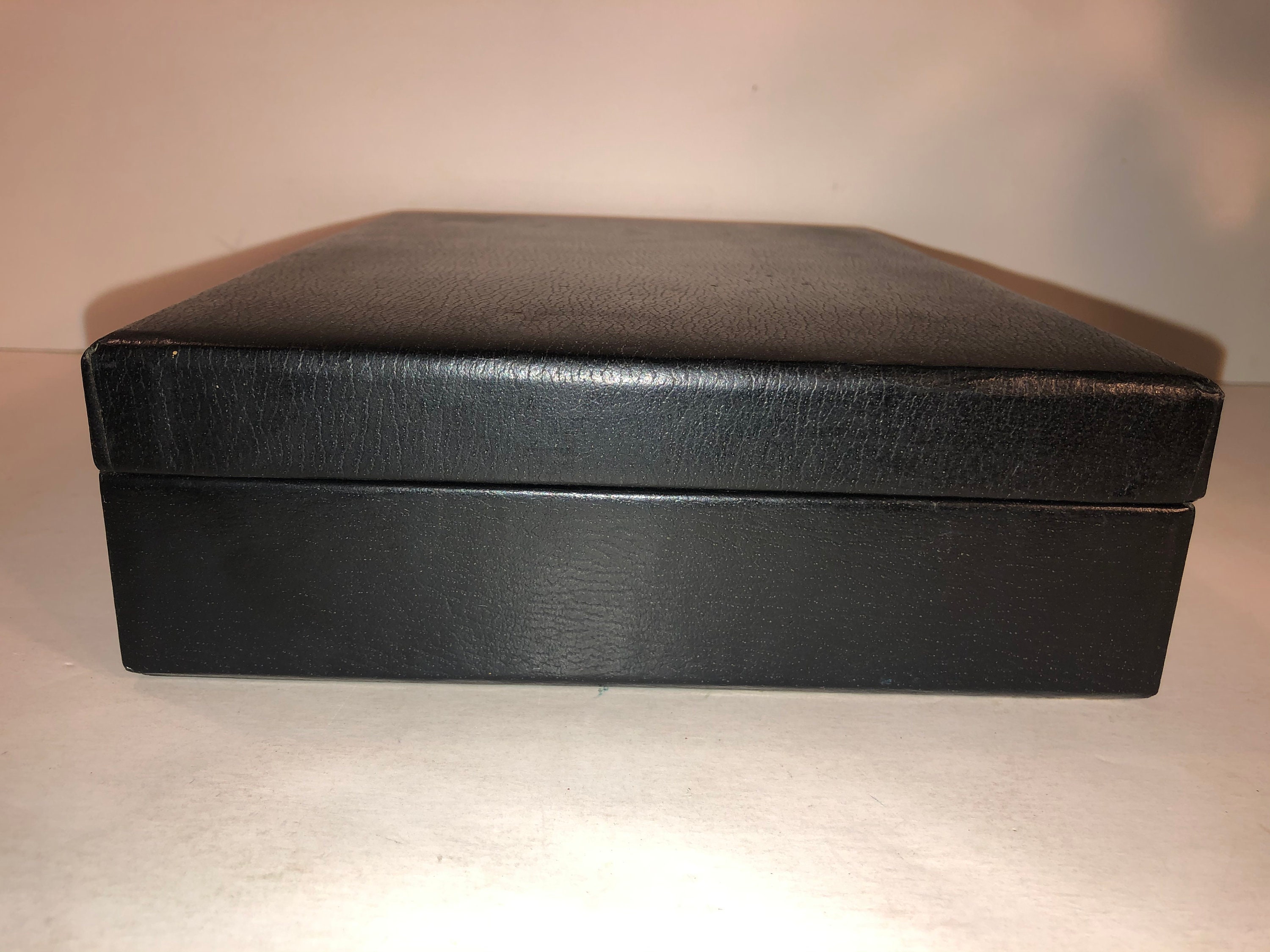 Black Vinyl Lord Buxton Jewelry Box - Etsy