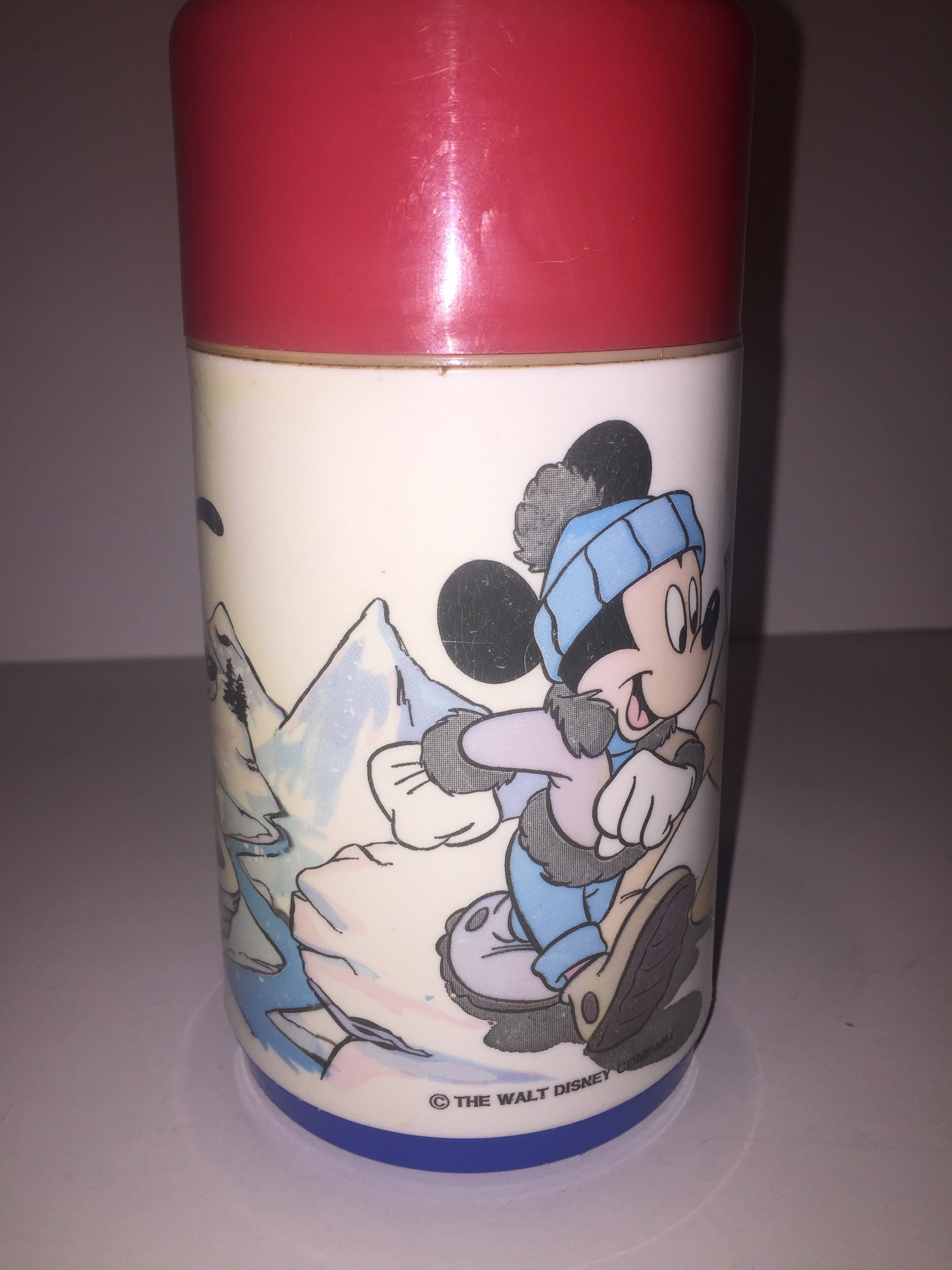 Vintage Mickey Mouse and Pluto Aladdin Thermos - Etsy