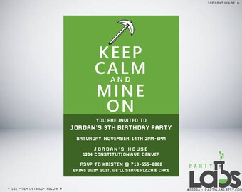 Keep calm invitation | Etsy