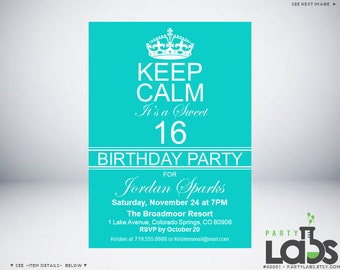 Keep calm invitation | Etsy