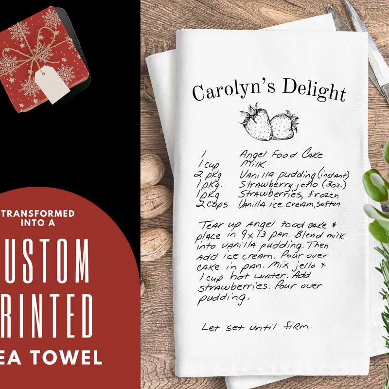 Recipe Hand Towel - Etsy