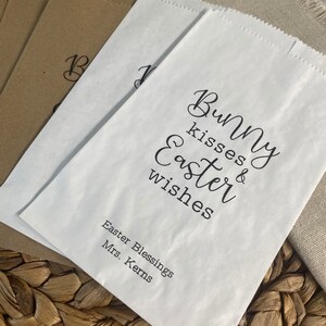 Bunny Kisses Easter Cookie Bag Easter Kisses Favor Easter Candy Bags ...