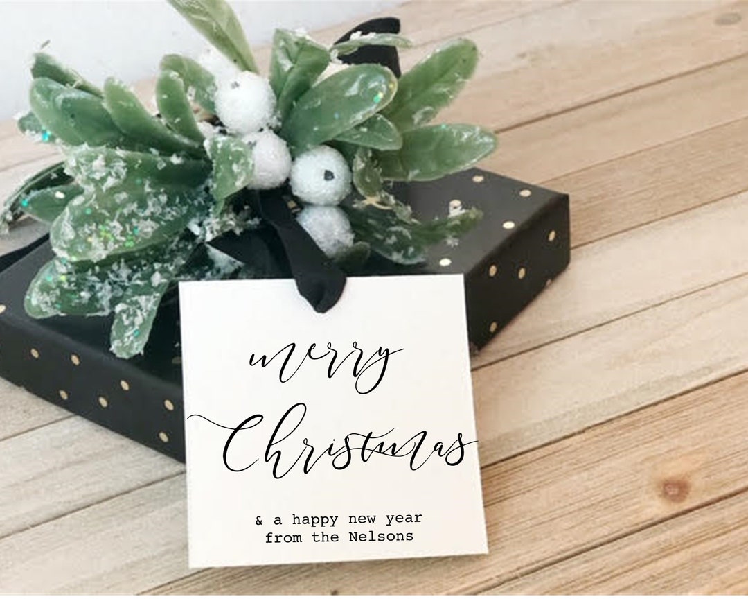 Simple Christmas Tags, Personalized Tags for Christmas, Gift Tags for ...