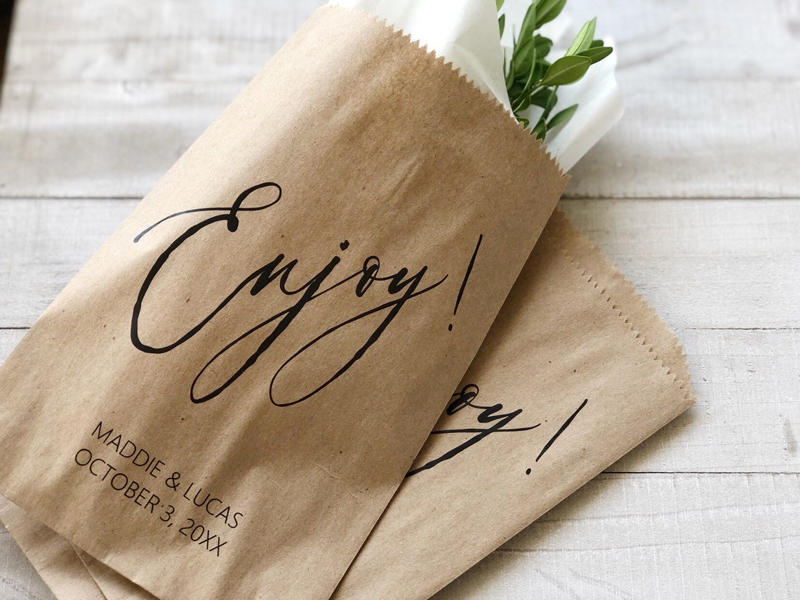 Wedding Favor Bags Candy Buffet Bagcookie Favor Bags | Etsy