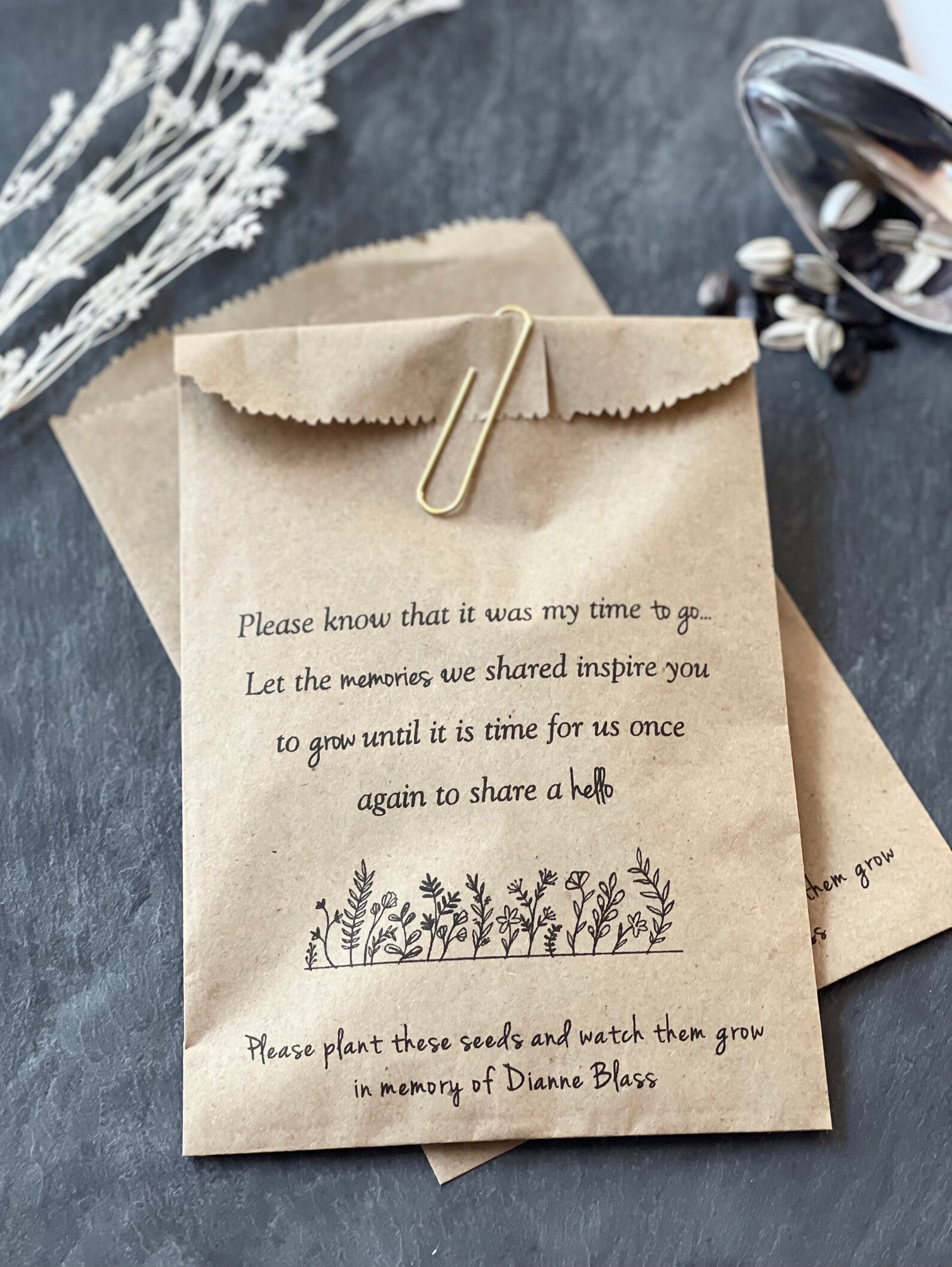 Memorial Favors Celebration of Life Favors Forget Me Not - Etsy Canada