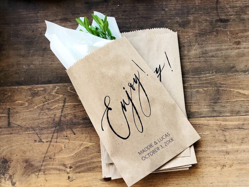 Wedding Favor Bags Candy Buffet Bagcookie Favor Bags - Etsy