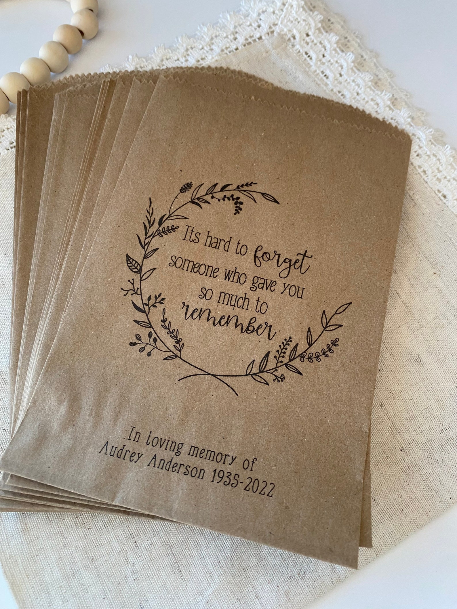 Funeral Favors, Celebration of Life Favors, Memorial Favors, Memorial ...