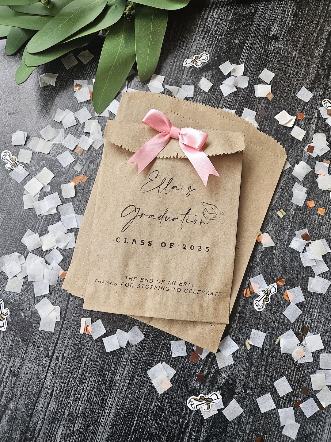 Personalized Graduation Favor Bags – 'class of 2025' Party Bags for ...