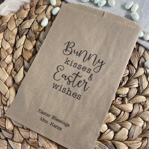 Bunny Kisses Easter Cookie Bag Easter Kisses Favor Easter Candy Bags ...