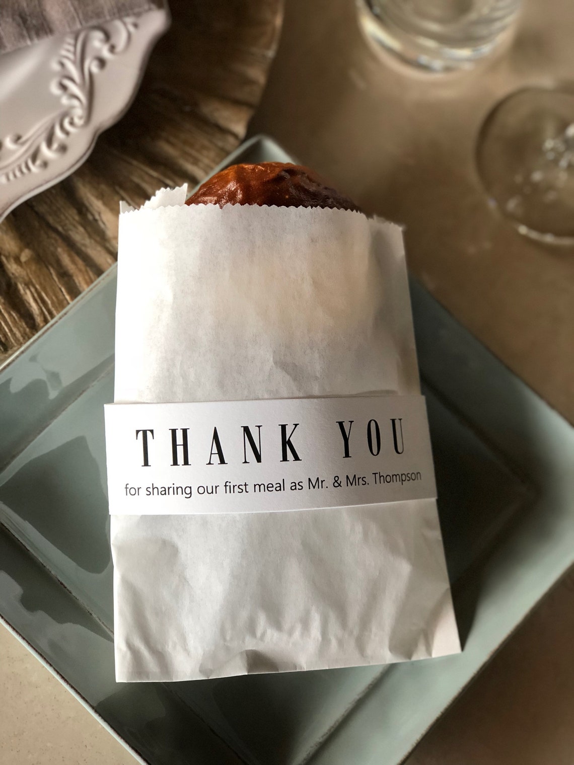 Wedding Bread Wraps Wedding Napkin Wraps Linen Wraps | Etsy