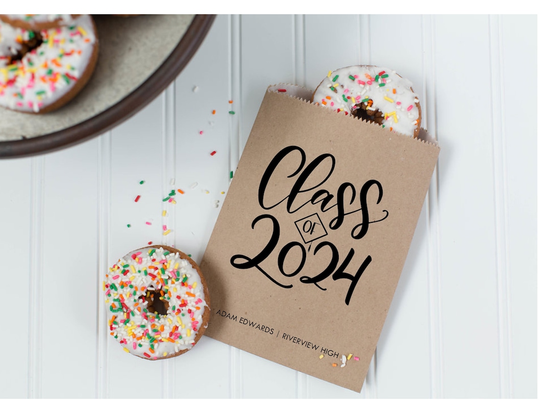 Class of 2026 Graduation Favor Bags: Custom Printed Candy Bags - 25pcs ...