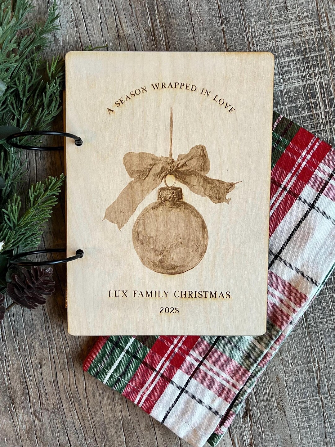 Customized Christmas Card Album, Personalized With Your Family Name - Etsy