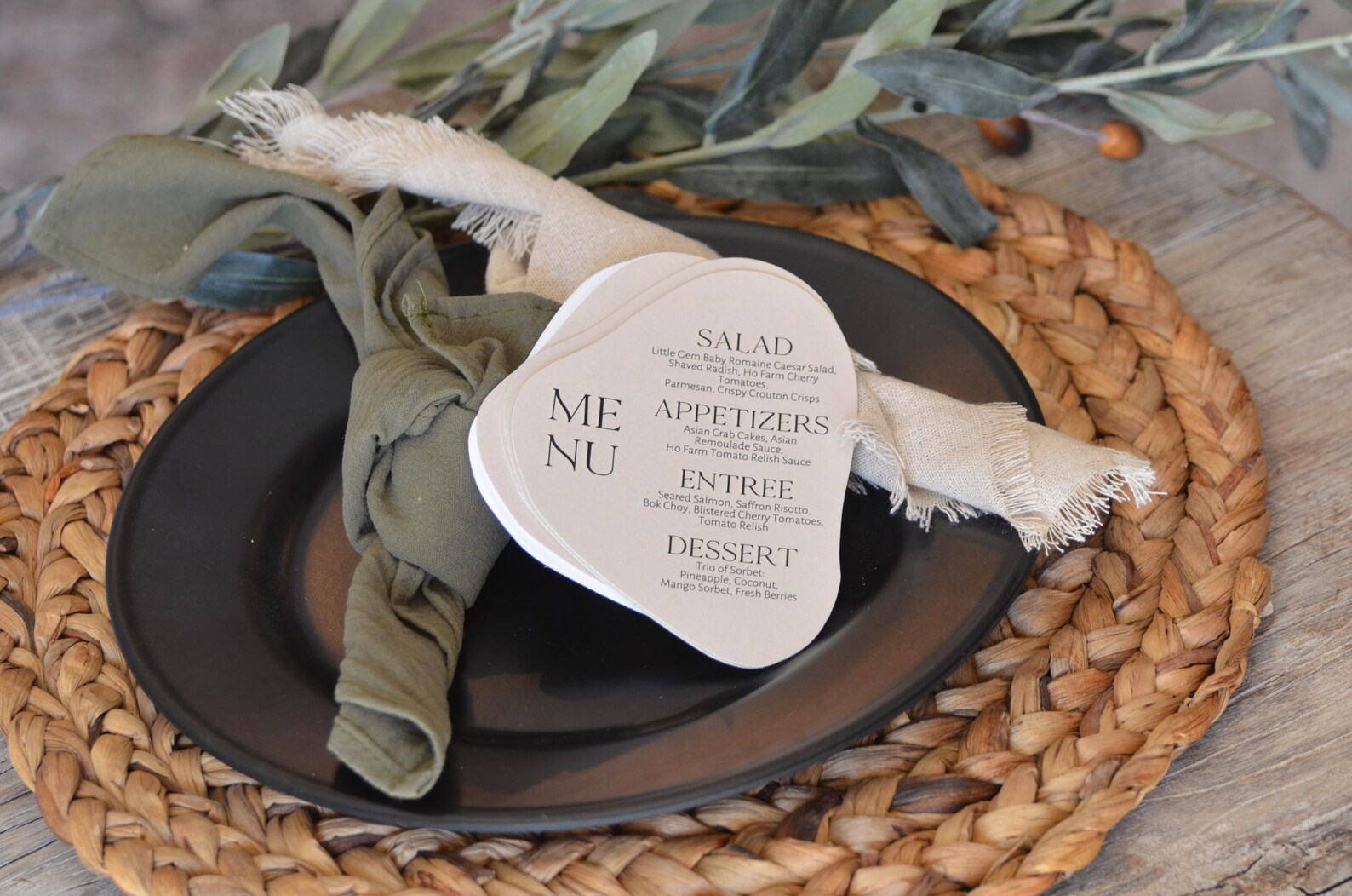 Pebble Wedding Menus: Modern Vintage Abstract Design (set of 12) - Etsy