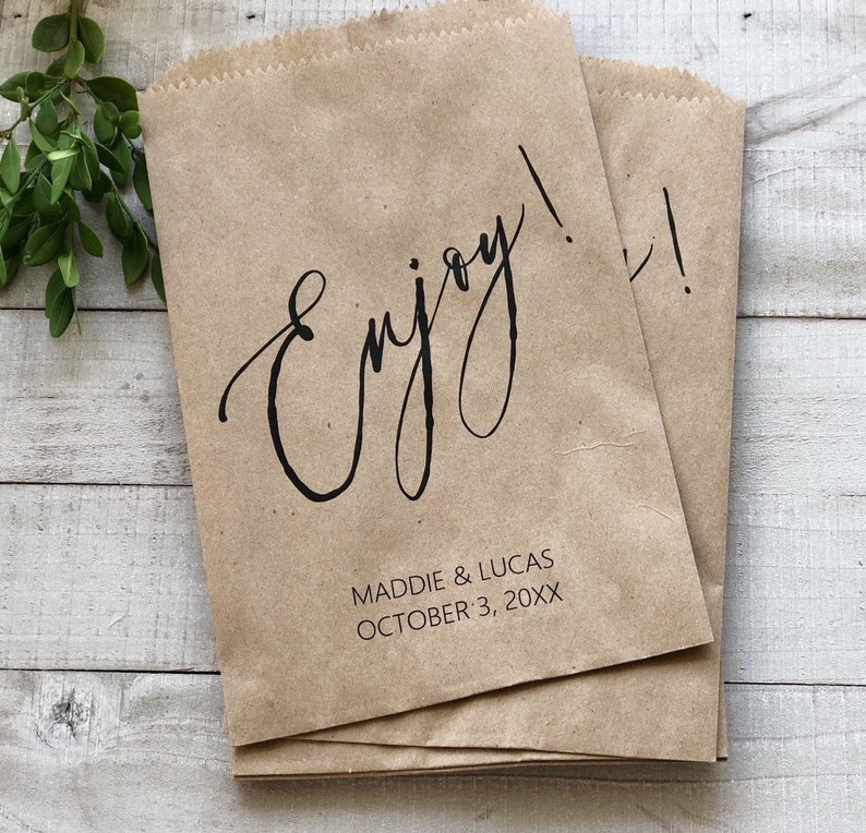 Wedding Favor Bags Candy Buffet Bagcookie Favor Bags | Etsy