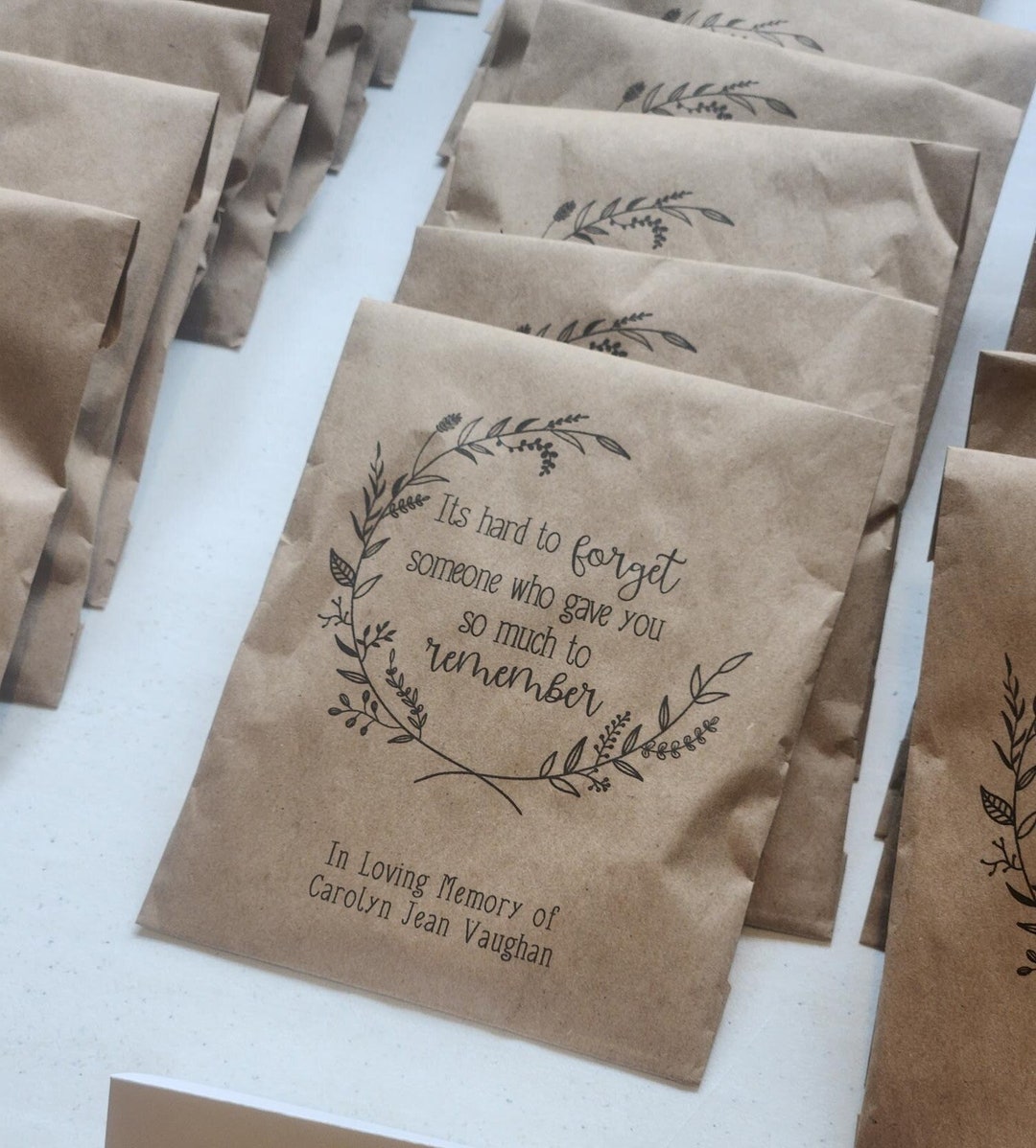 Memorial Favor Bags: Celebration of Life, Funeral Favors - Etsy