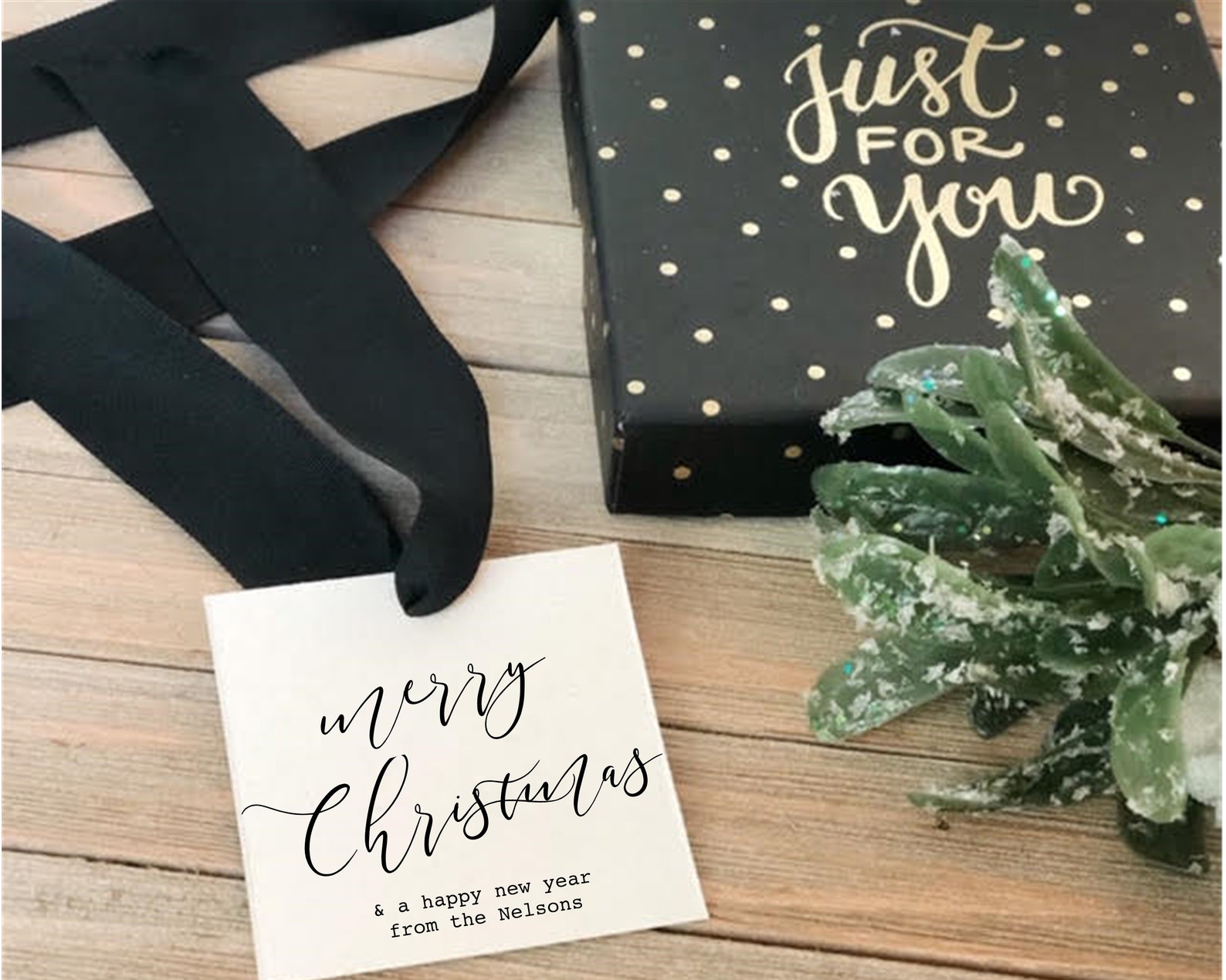 Simple Christmas Tags Personalized Tags for Christmas Gift - Etsy