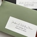 Wrap Around Wedding Address Labels: Calligraphy Envelope Stickers - Set ...