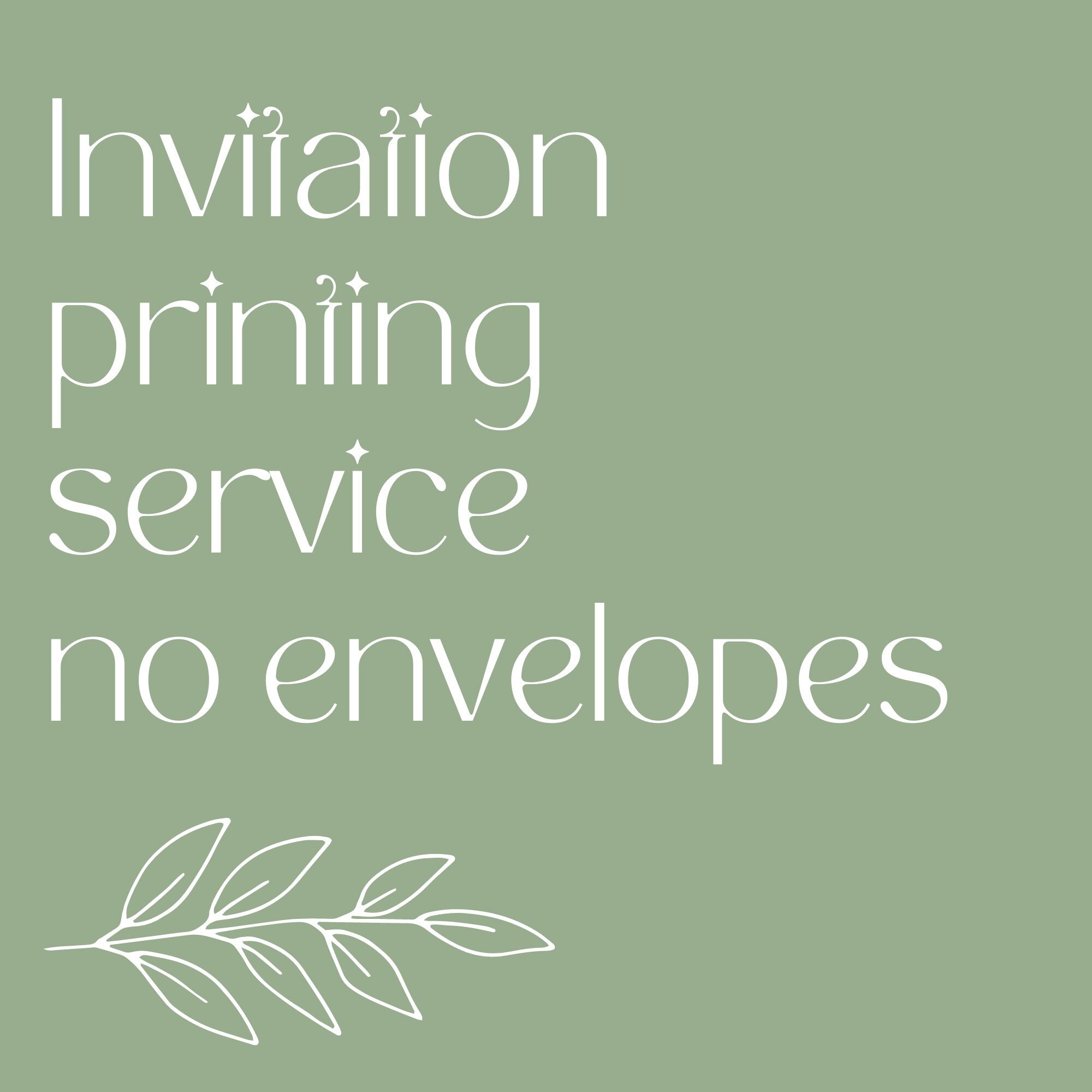 Invitation Printing Service NO Envelopes-printing Only Free - Etsy