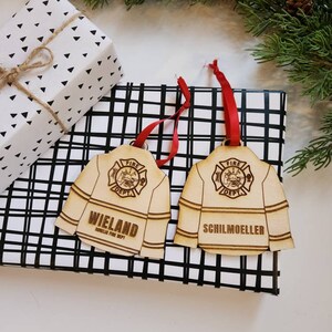 Personalized Firefighter Ornament Chief Gifts Fire Department Ornament ...