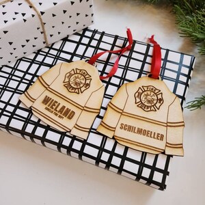 Personalized Firefighter Ornament Chief Gifts Fire Department Ornament ...