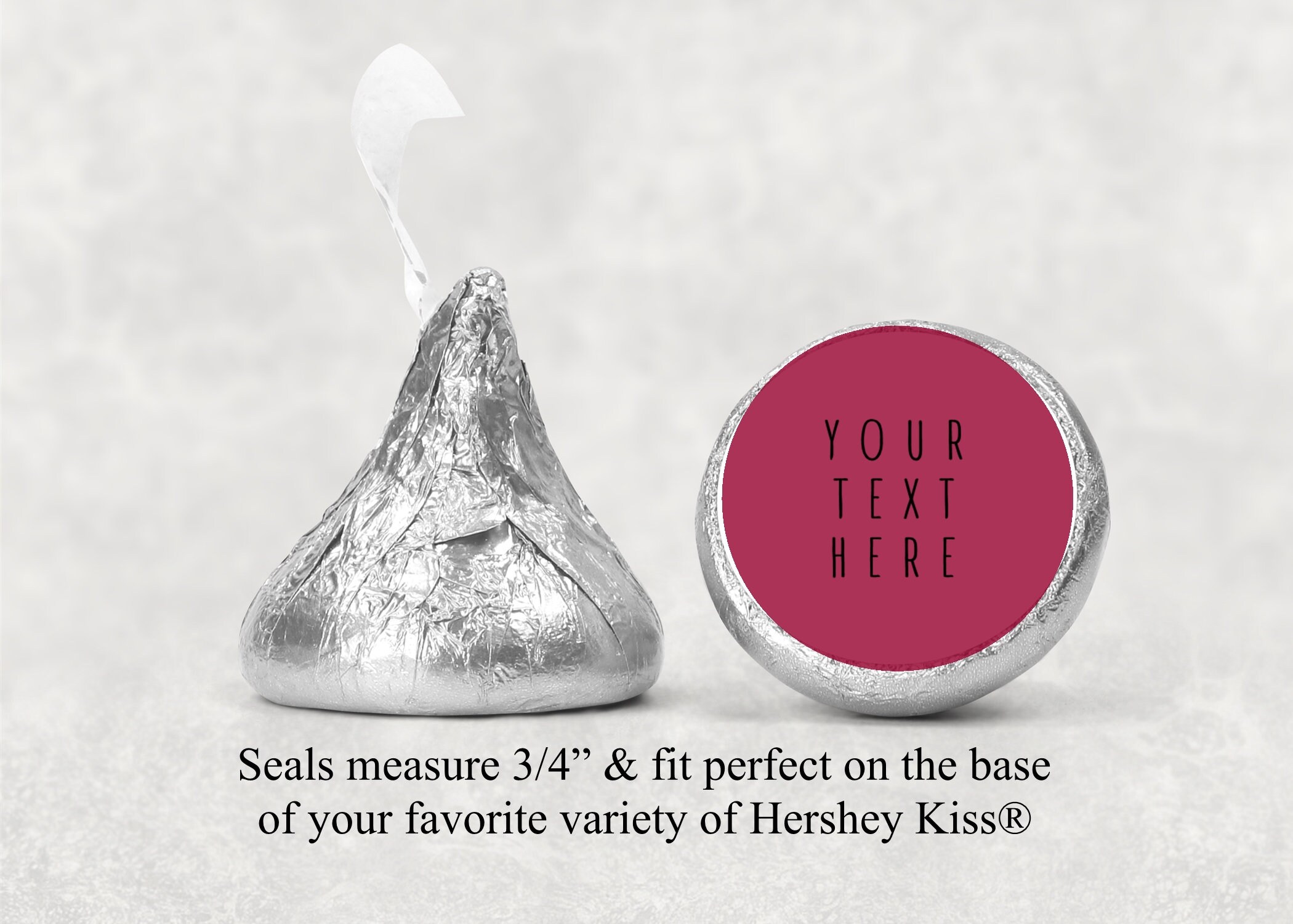Printed Hershey Kiss® Stickers - Personalized Wedding Favors, Bridal ...