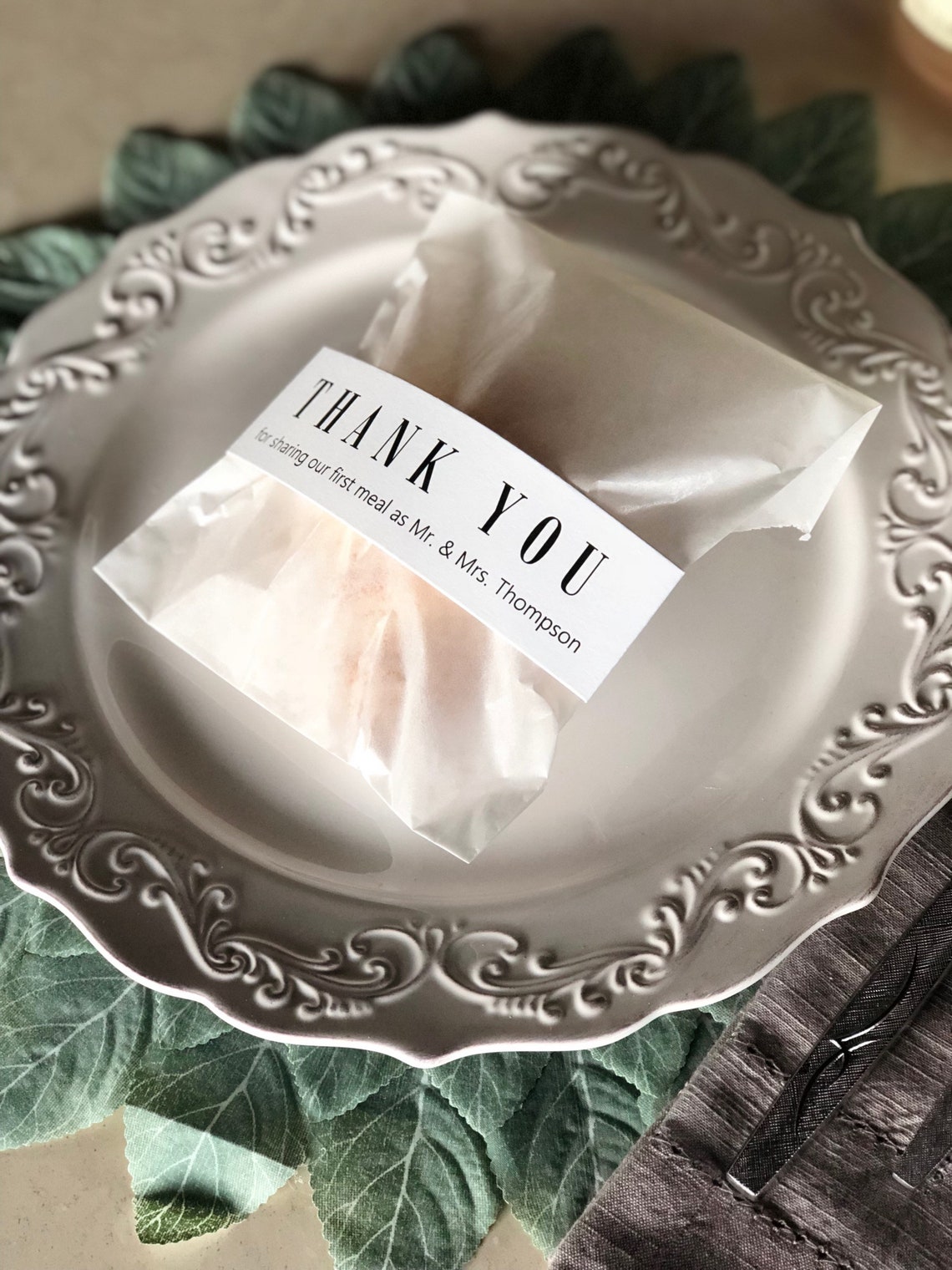 Wedding Bread Wraps Wedding Napkin Wraps Linen Wraps | Etsy