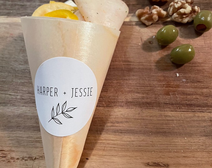 Wedding Snack Cups, Charcuterie Cones for Weddings, Bridal Shower Snack ...