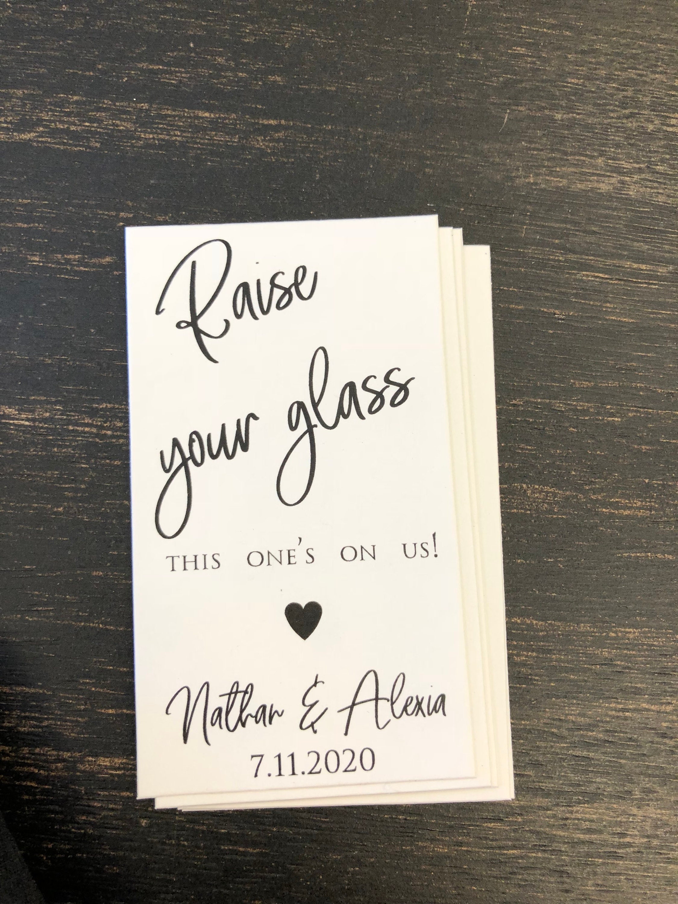 Wedding Bar Drink Tickets Printed Drink Coupon bar Ticket - Etsy