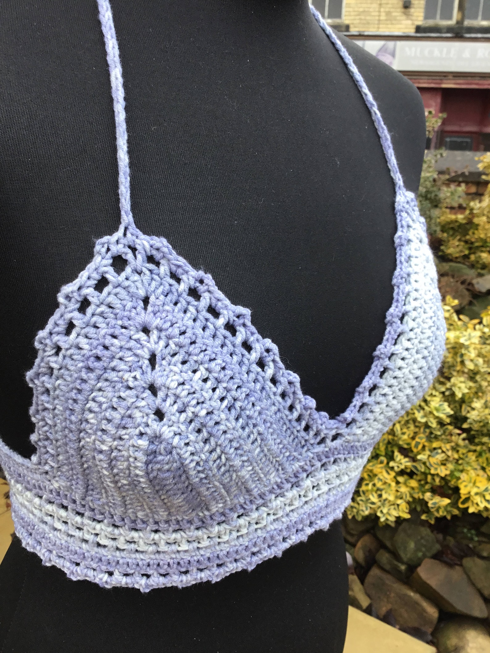 Handmade Crochet Festival Halter Top Bralette - Etsy