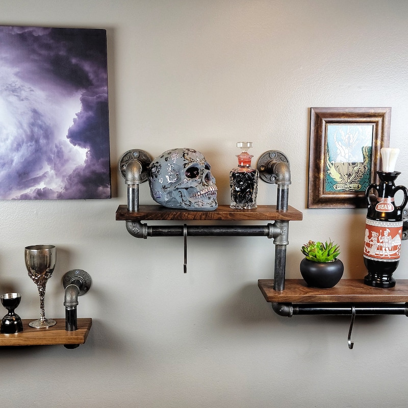 Black Pipe Shelf - Etsy