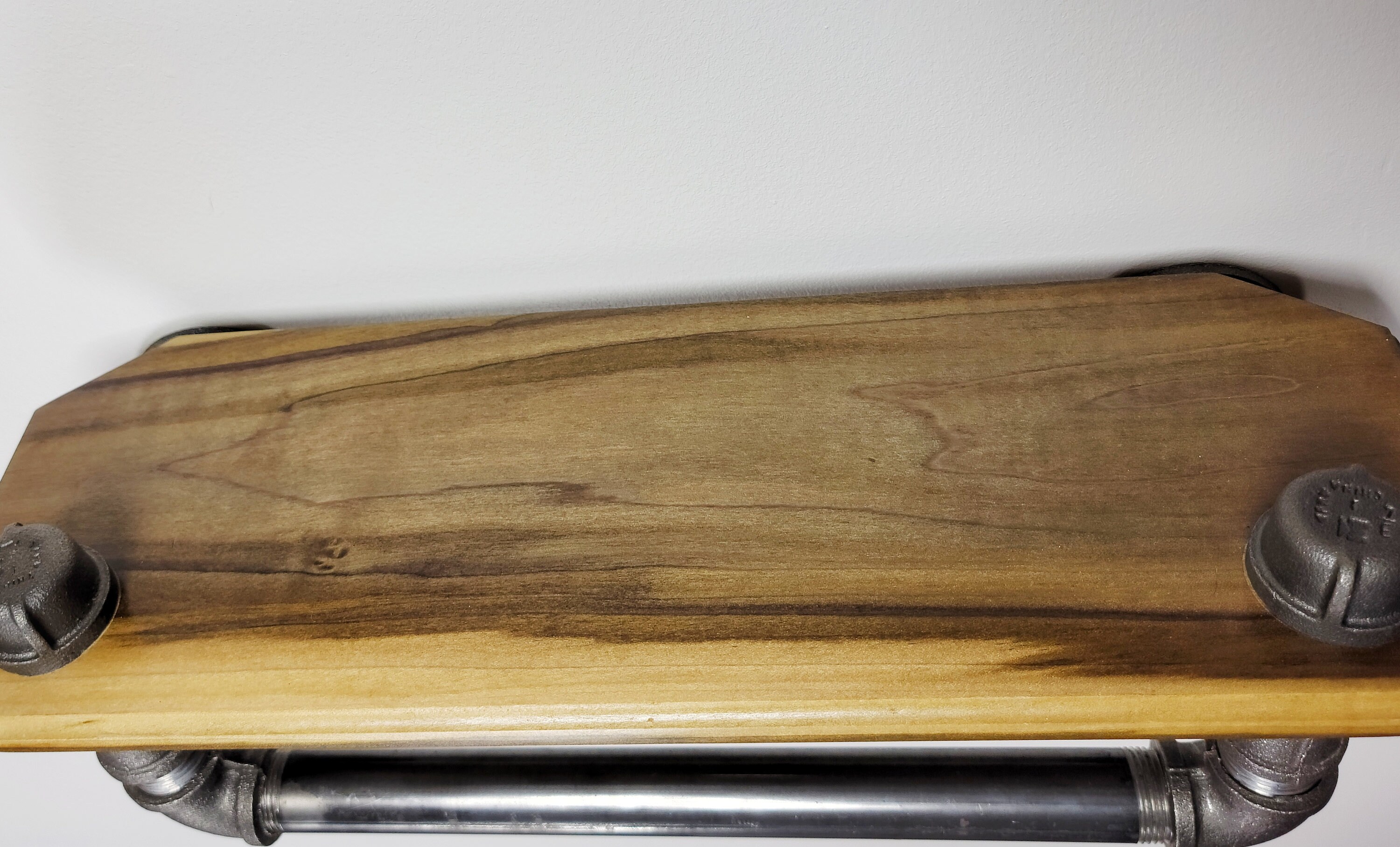 Poplar and Black Iron Pipe Shelves, Rustic Farmhouse, Wall Decor ...