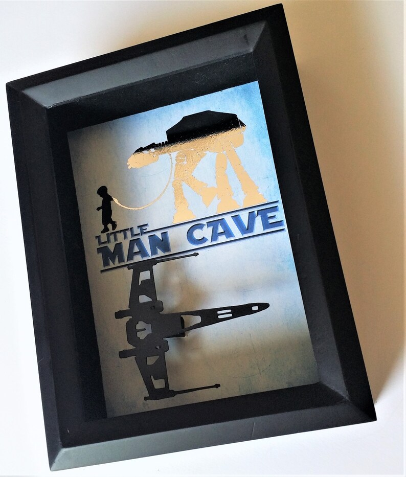 3D Little Man Cave Decor 5x7 Floating Millennium - Etsy
