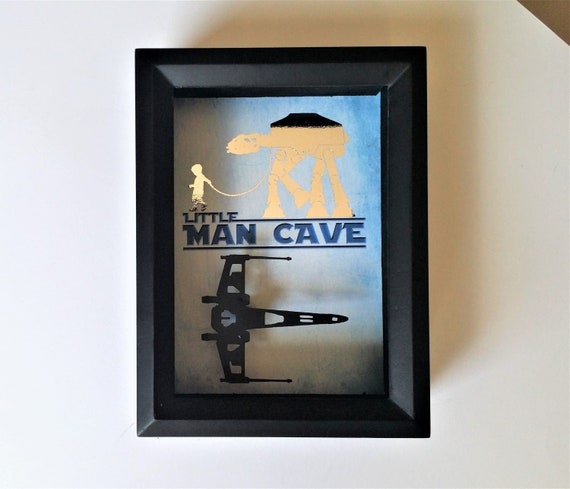 3D Little Man Cave Decor 5x7 Floating Millennium - Etsy