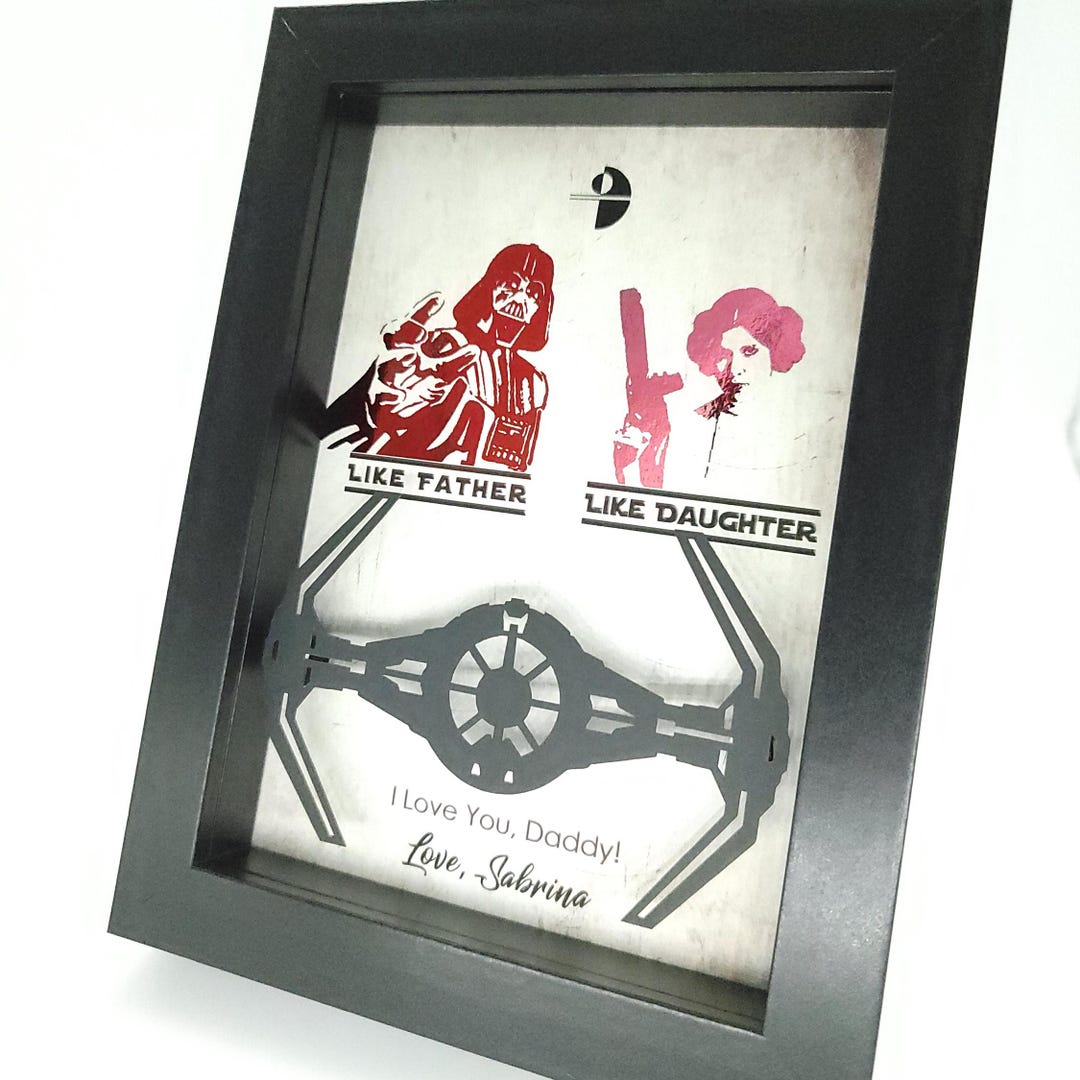 5"x 7" Star Wars Gift | Dad Birthday Gift | Like Father Like Daughter ...