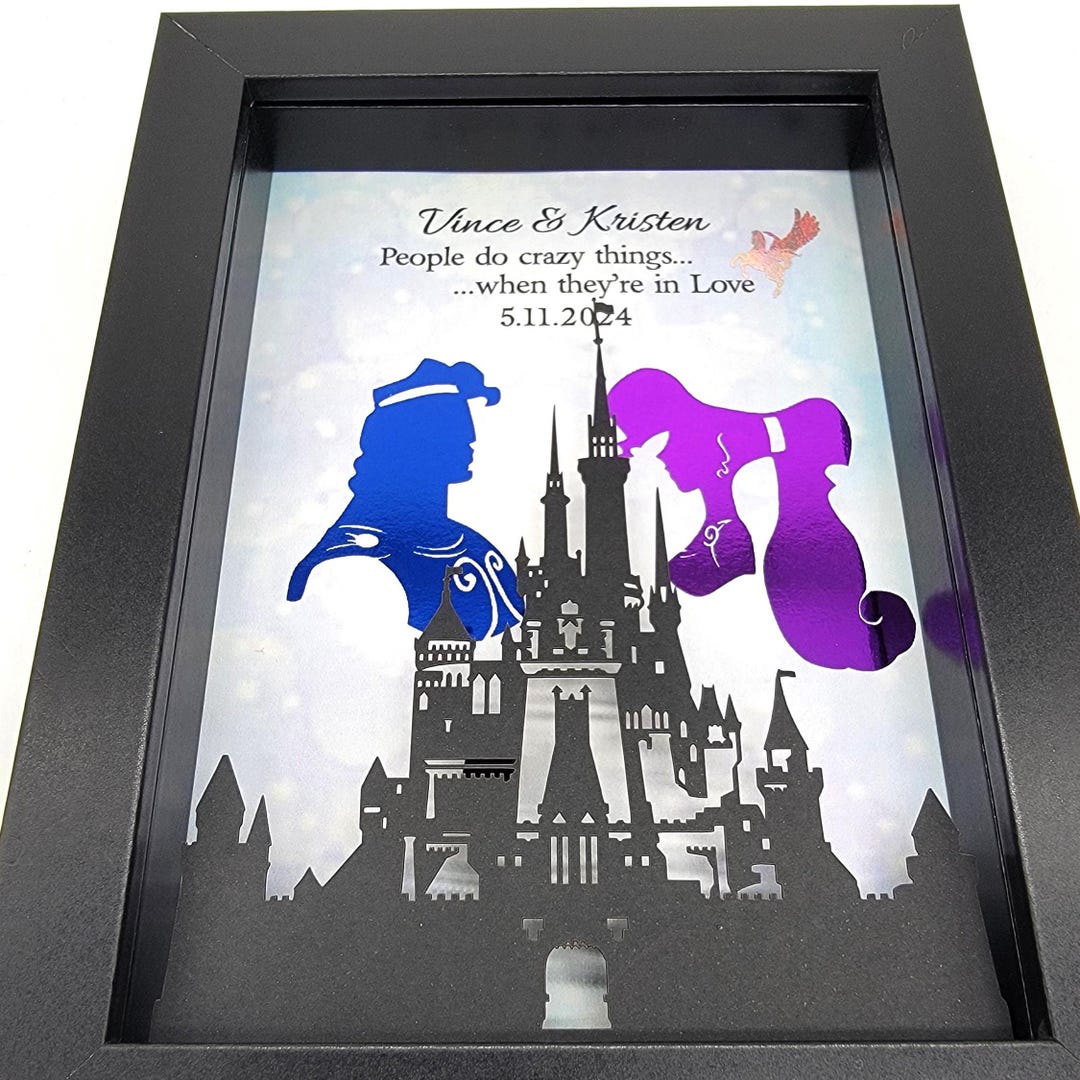 5"x 7" Hercules and Megara Disney Wedding Gift: Anniversary or Wedding ...