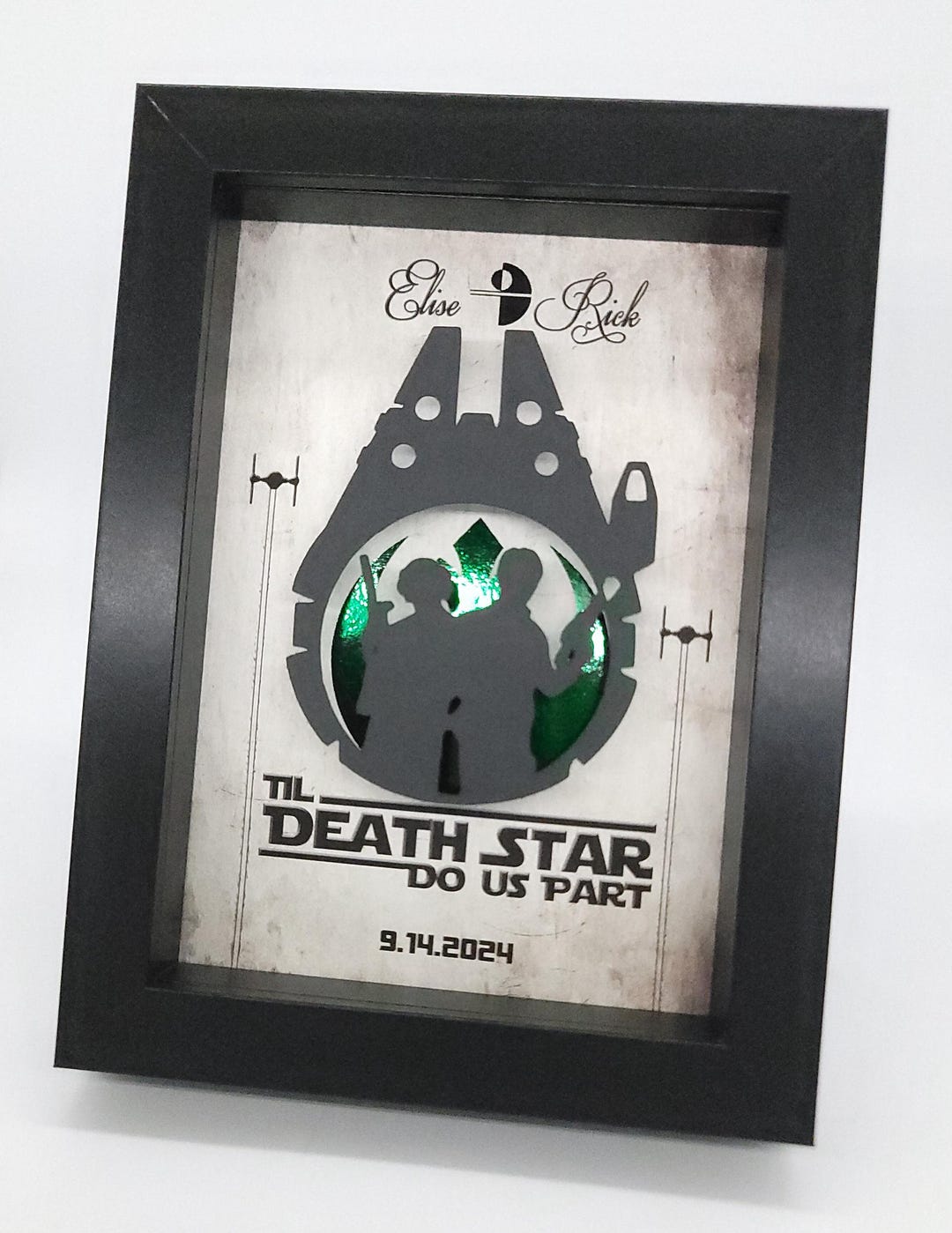 Star Wars Shadow Box | Til Death Star Do Us Part Personalized Star Wars ...