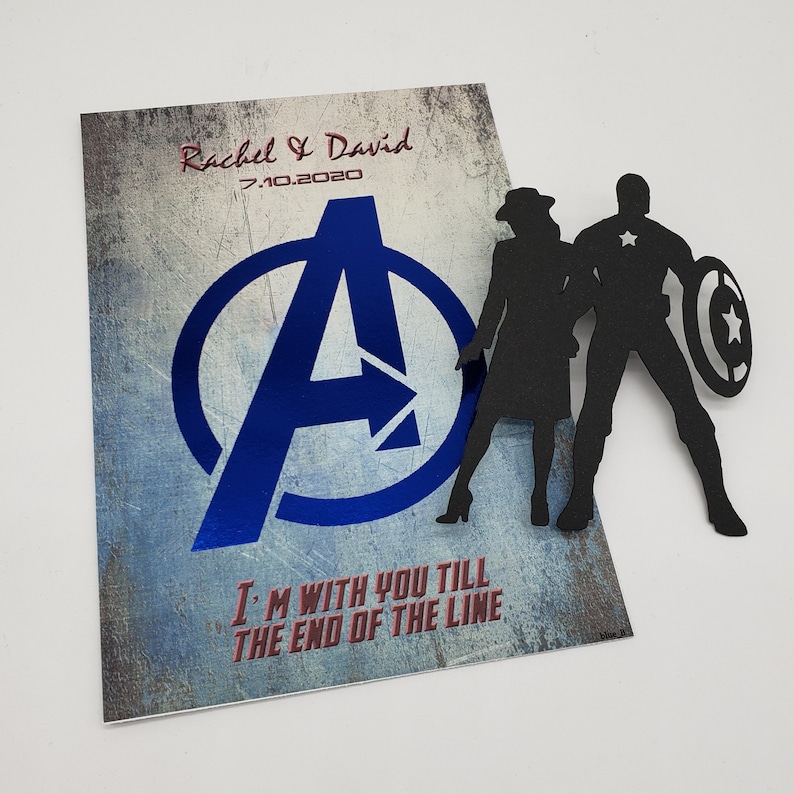 5x 7 Shadow Box Personalized Captain America and - Etsy