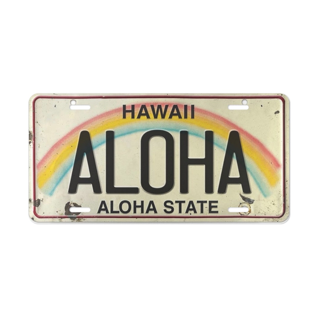 Vintage Hawaii License Plate Vanity Plate - Etsy