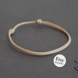 Simple Thin Minimalist Bracelet for Men Women, Surfer Bracelet Handmade ...