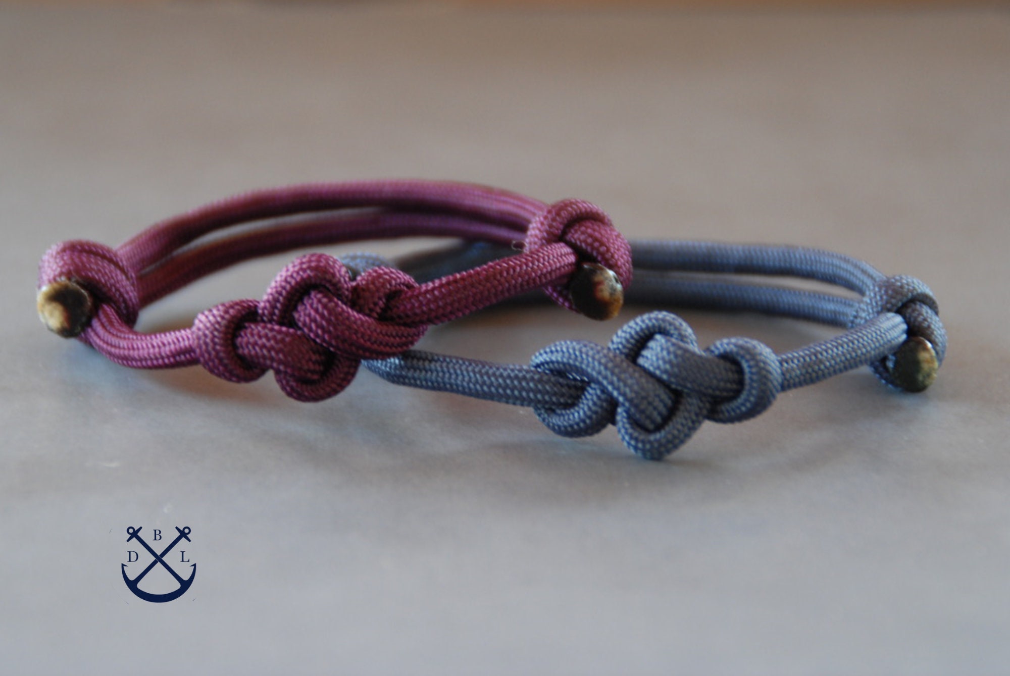 His and Hers Minimalist ETERNITY Knot Bracelets Set of 2 - Etsy