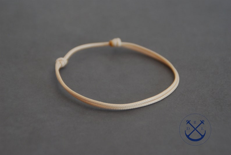 Simple Thin Minimalist Bracelet for Men Women, Surfer Bracelet Handmade ...