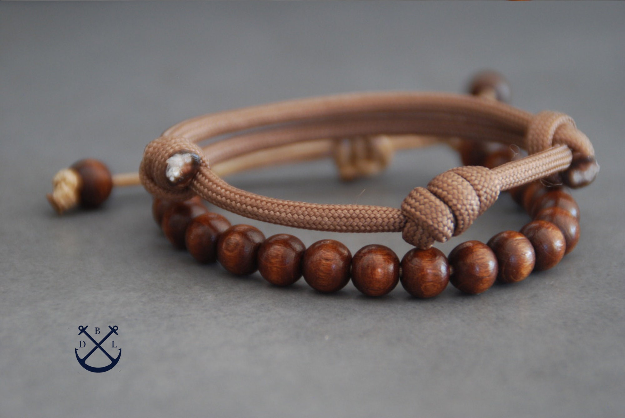 Long Knot Paracord bracelet AND Beaded Bracelet 2 items | Etsy